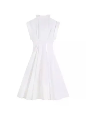 Givenchy Shirt Dress In Poplin With Deconstructed Collar