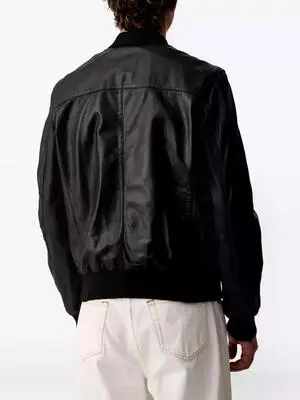 AERONAUTICA MILITARE Logo-plaque Leather Jacket