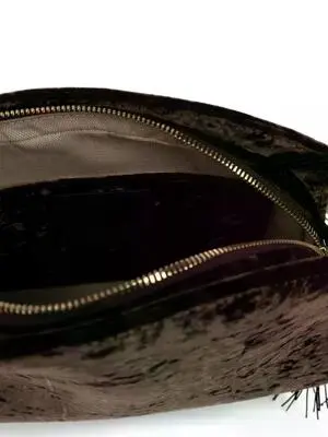 LIFFNER Tassel Velvet Shoulder Bag