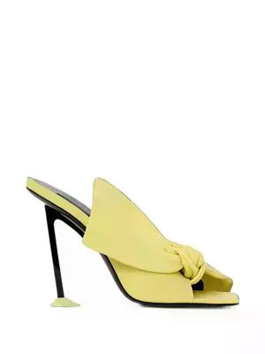 Givenchy Boudoir Heeled Mules In Nappa Leather With Bow