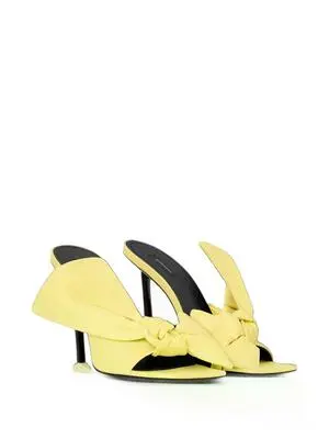 Givenchy Boudoir Heeled Mules In Nappa Leather With Bow