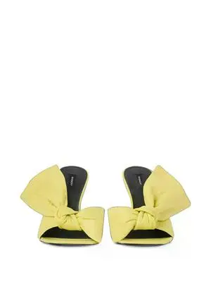 Givenchy Boudoir Heeled Mules In Nappa Leather With Bow