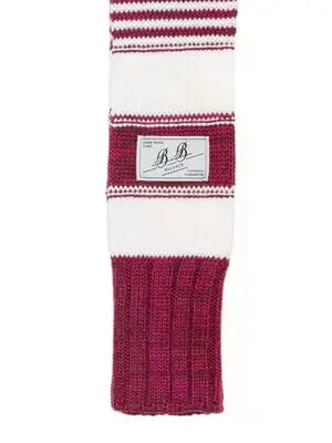 B.B. WALACE Striped Chunky-knit Scarf