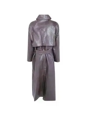 Magda Butrym Belted Leather Coat