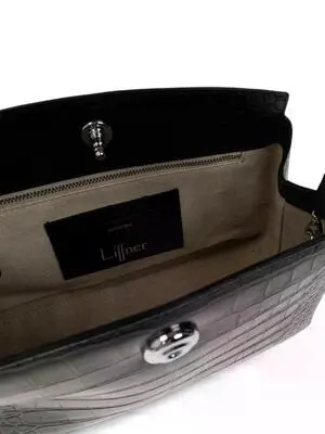 LIFFNER Pushlock Croc-effect Clutch Bag