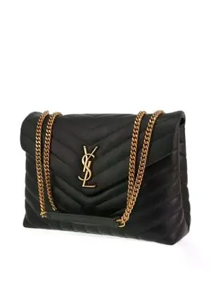 Saint Laurent 2020s Medium Loulou Shoulder Bag - Black