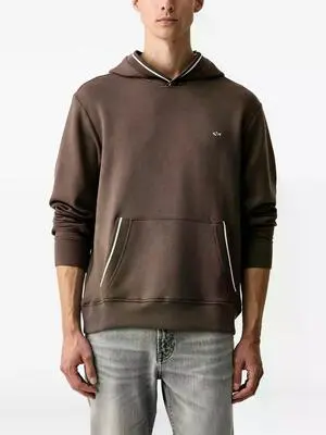 Paul & Shark Logo-embroidered Tipped Hoodie