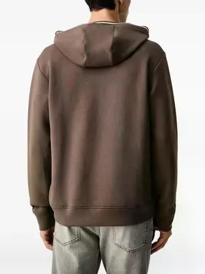 Paul & Shark Logo-embroidered Tipped Hoodie