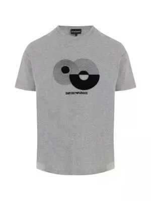 Emporio Armani Graphic-print T-shirt - Grey