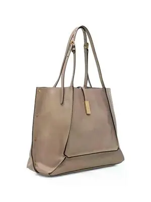 POLLINI Stud-embellished Leather Shoulder Bag - Neutrals