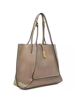 POLLINI Stud-embellished Leather Shoulder Bag - Neutrals