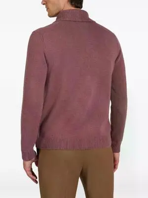SLOWEAR Half-zip Cashmere Sweater - Red