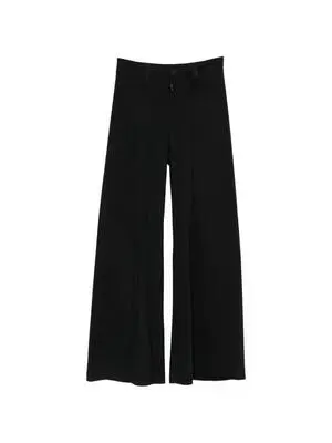 High Be-side Wide-leg Tailored Trousers - Black