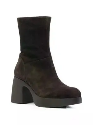 WONDERS Lady 101 Suede Platform Ankle Boots