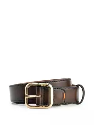 Santoni Polished-leather Belt