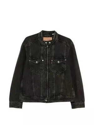 LEVI'S Faded-effect Band-collar Jacket