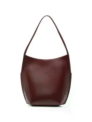 JIL SANDER Kante Logo-debossed Leather Tote Bag - Red