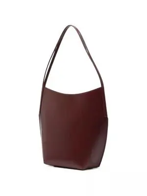 JIL SANDER Kante Logo-debossed Leather Tote Bag - Red