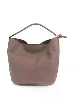 Celine 2020s 16 Leather Bucket Bag - Grey