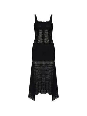 Alexander Mcqueen Square Neck Day Dresses