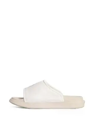 Y3 Logo-print Padded Slides - White