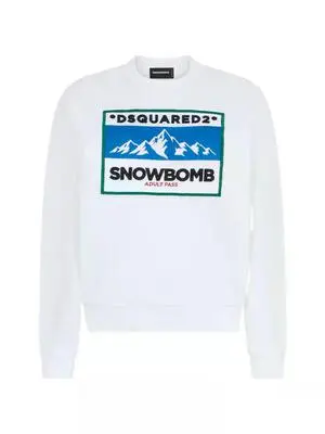 Dsquared2 Just Right Fit Crewneck Sweatshirt - White
