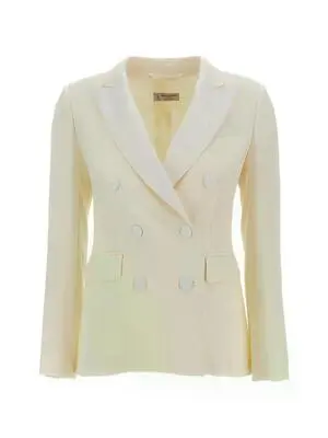 Alberto Biani Double-breasted Peaked-lapels Jacket - Neutrals