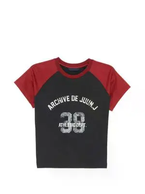 JUUN.J Color-block Short-sleeve T-shirt