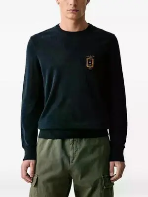 AERONAUTICA MILITARE Embroidered-logo Sweater - Blue