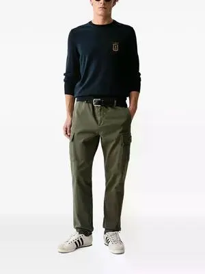 AERONAUTICA MILITARE Embroidered-logo Sweater - Blue