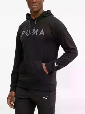 PUMA Cloudspun Logo-print Hoodie - Black