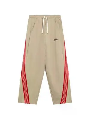 BARROW Logo-print Side-stripe Track Pants - Neutrals