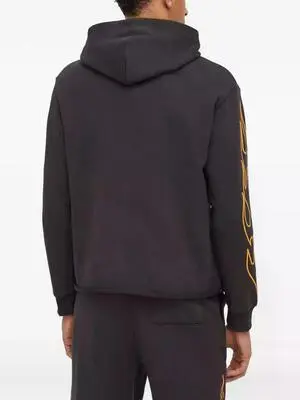 PUMA Flame-print Hoodie - Black