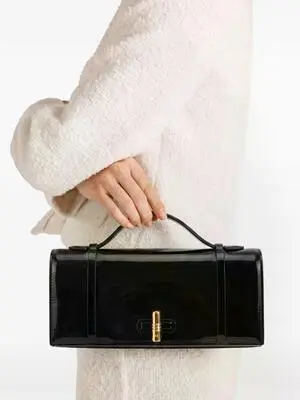 MALONE SOULIERS May Patent Leather Tote Bag - Black