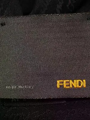 Fendi Striped Silk Scarf