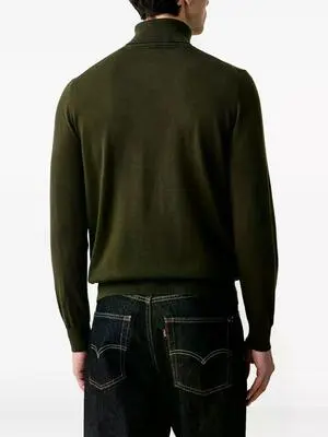 AERONAUTICA MILITARE Logo-embroidered Roll-neck Sweater