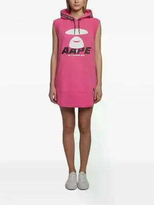 A BATHING APE Sleeveless Hoodie Mini Dress