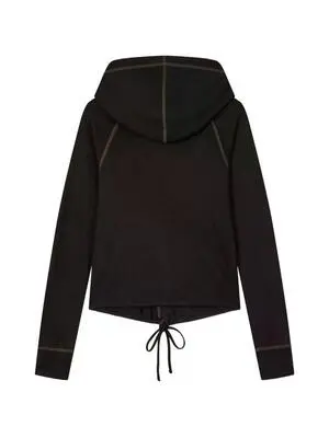 STUDIO TOMBOY Contrast-stitch Drawstring Cardigan