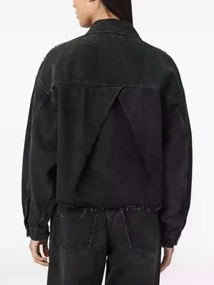 ALLSAINTS Stud-embellished Denim Jacket - Black