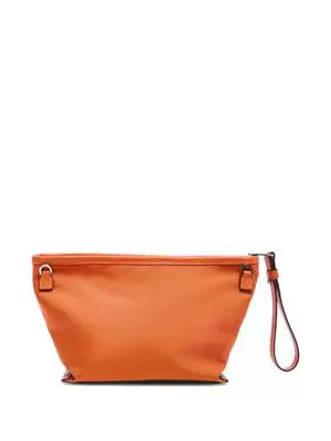 LANCEL Mistral Rollable Wristlet Pouch - Orange