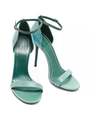 Gucci Crystal-embellished Ankle-strap Sandals