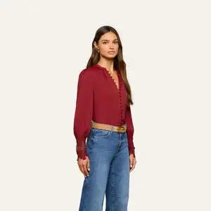L'Agence Ava Blouse Top - Syrah