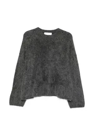 Soft Goat Brushed-finish Crew-neck Sweater