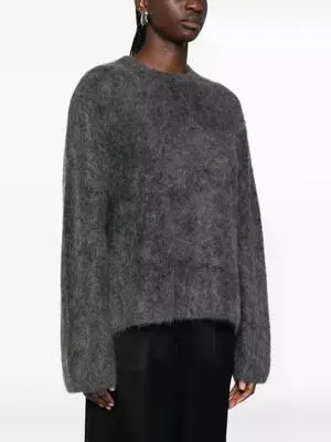 Soft Goat Brushed-finish Crew-neck Sweater