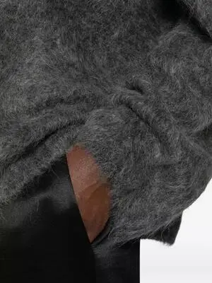 Soft Goat Brushed-finish Crew-neck Sweater