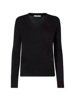 Fendi V-neck Cashmere Sweater - Black