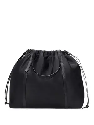 Mz Wallace Large Waverly Drawstring Tote Bag - Black