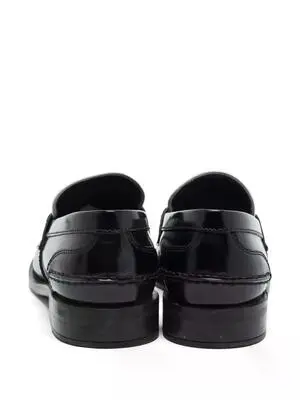 Prada Triangle-logo Loafers - Black