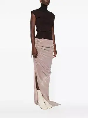 Rick Owens High-neck Sleeveless Tank Top - Brown