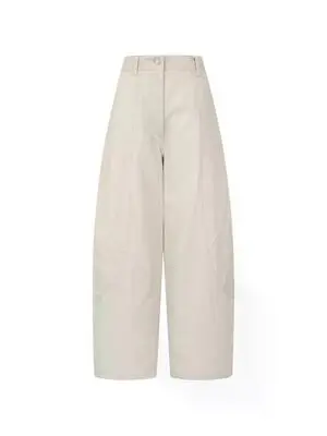 STUDIO TOMBOY Baggy Panelled Trousers - Neutrals
